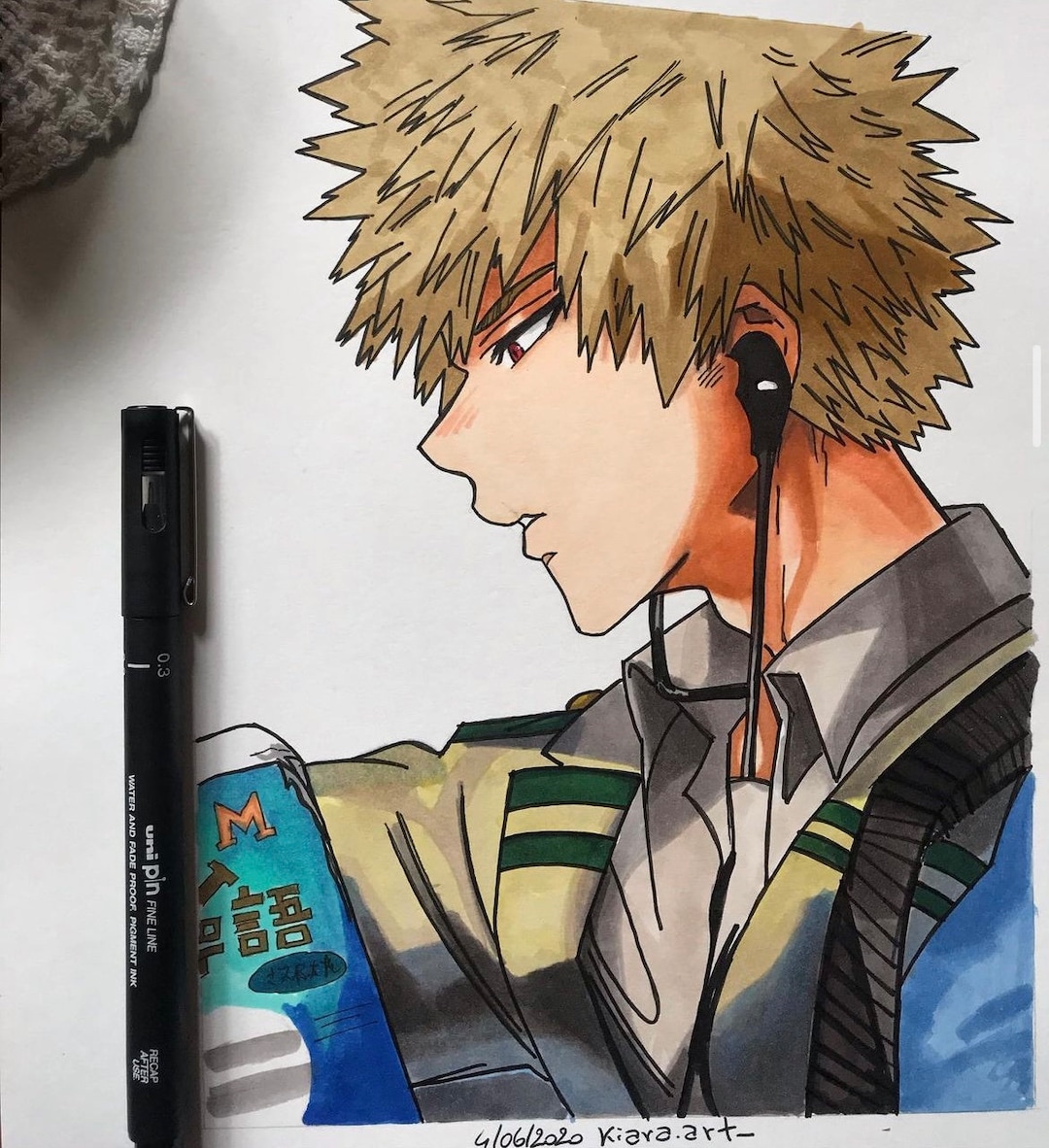 Bakugo Drawing PRINT - Etsy