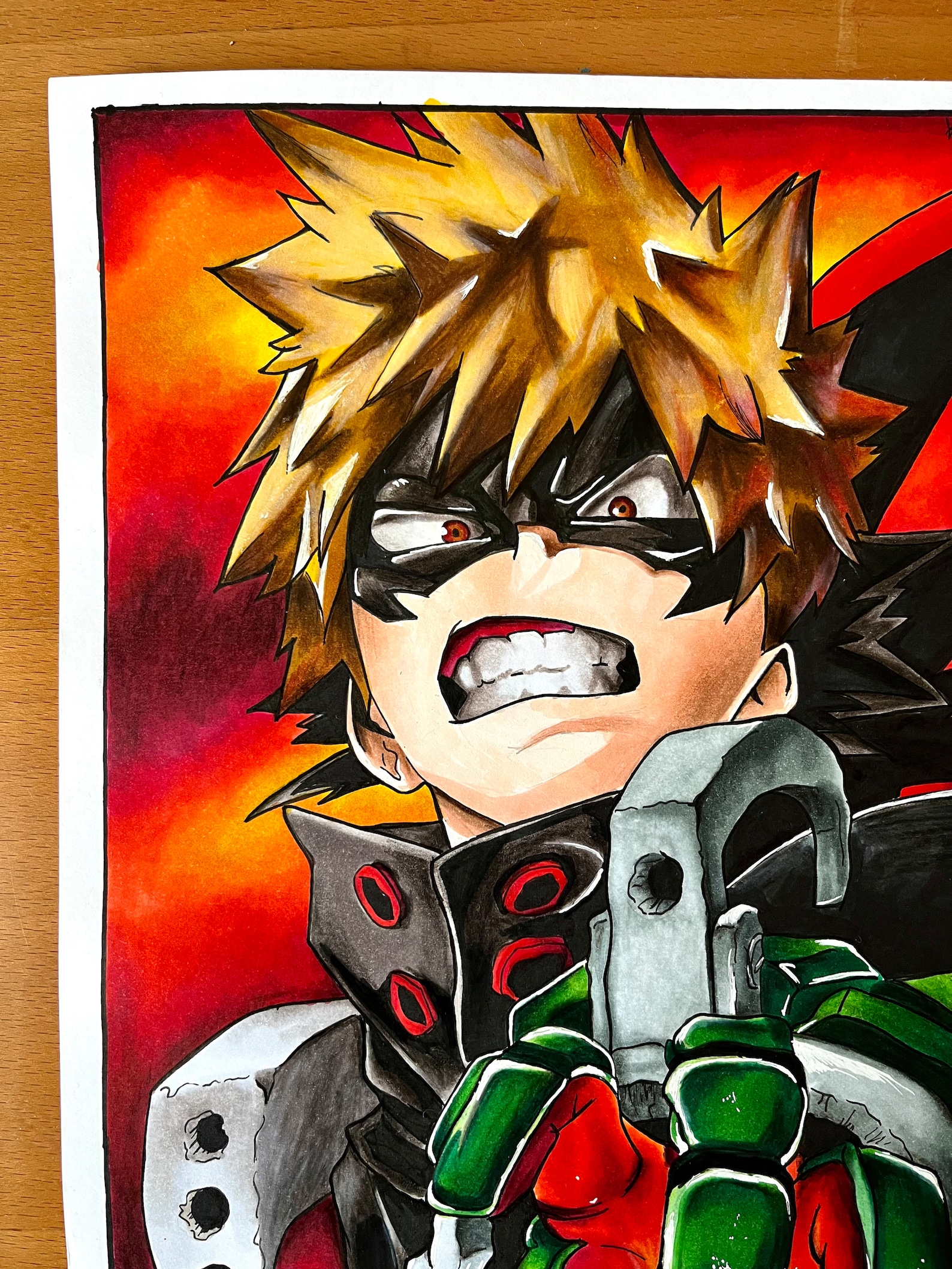 Bakugo Handmade Drawing PRINT - Etsy