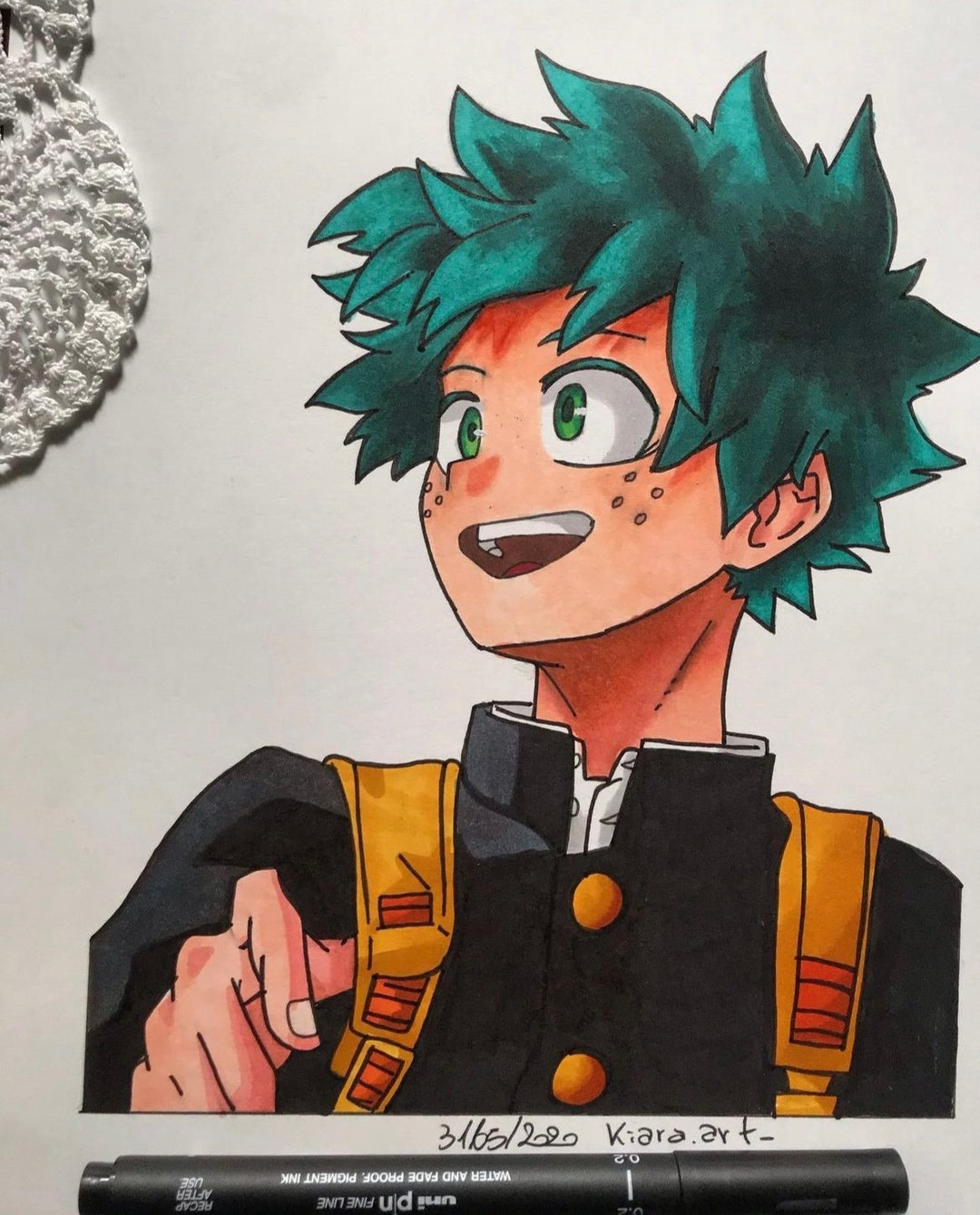 Midoriya Handmade Drawing PRINT - Etsy