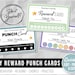 DIY Editable Reward Punch Cards Templates Add a School Logo - Etsy