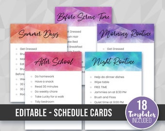 Before Screentime Checklist for Kids - Etsy