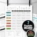 Editable Printable Timetable Schedule, Weekly Study Planner, Template ...