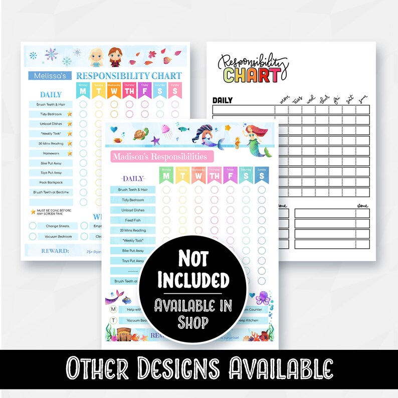 Mermaid Daily Schedule Template, Rainbow Ocean Sea, Kids Homeschool ...