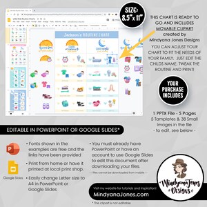 Morning & Evening Chart for Little Kids, Toddler Child Preschool ...
