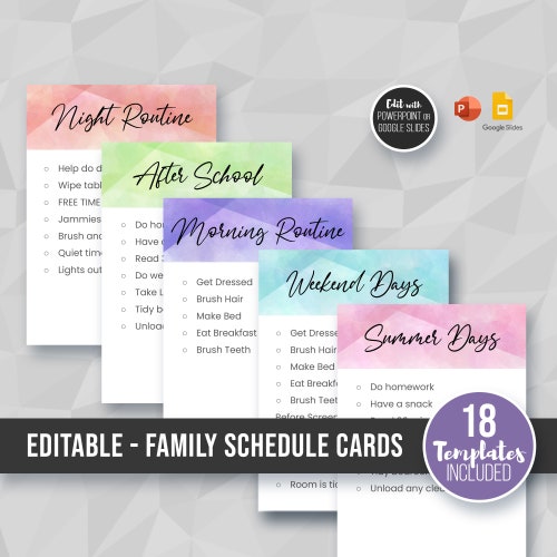 Cleaning Cards Editable Printable Chore Checklist for Kids - Etsy