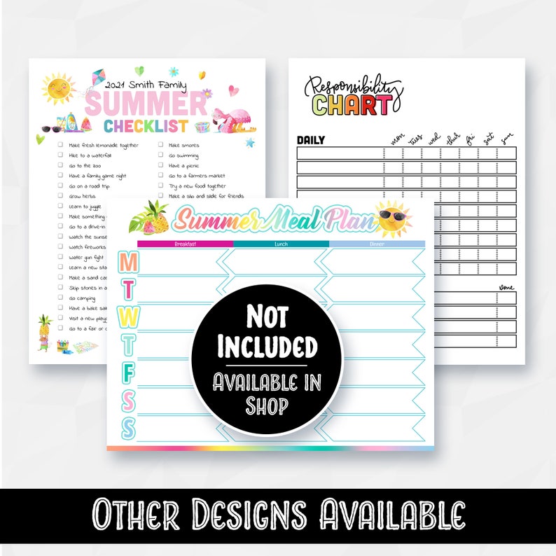 1-2 Person Daily Responsibilities Schedule Checklists for - Etsy