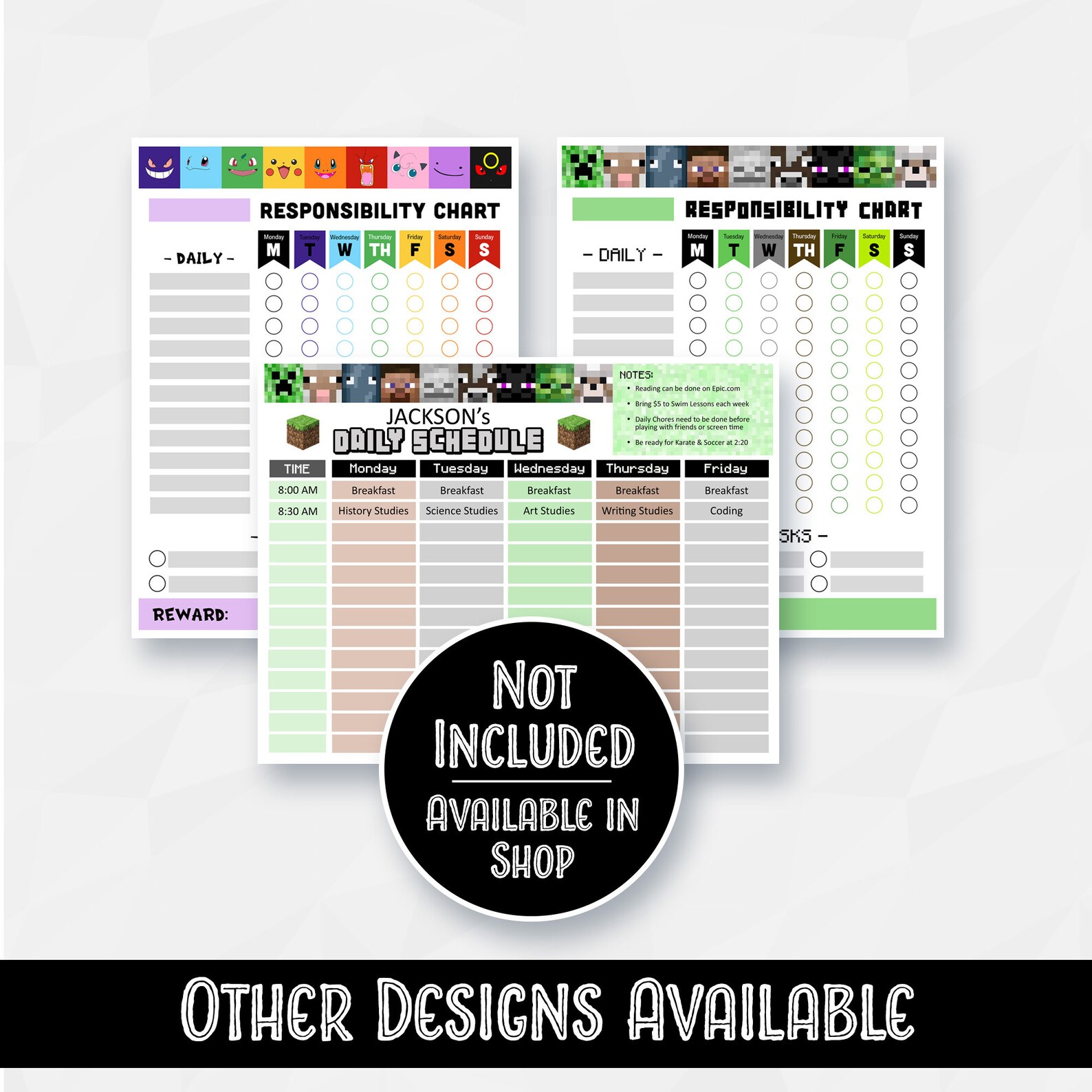 Printable Floral Menu, Planner, Grocery List, Neutral Colors, Weekly ...