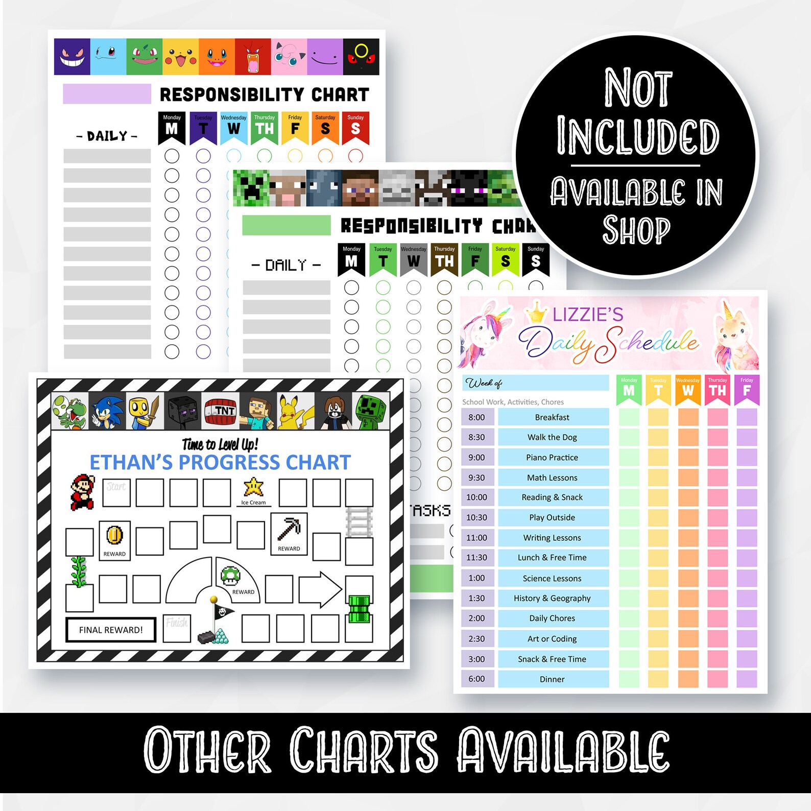 Princess Progress Reward Chart Reading Behavior Teeth | Etsy