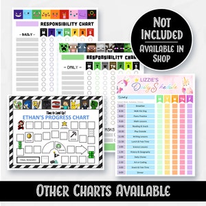 Morning & Evening Chart for Little Kids, Toddler Child Preschool ...