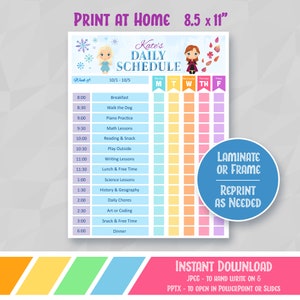 Princess Daily Schedule for Kids | Homeschool | Online Learning ...