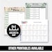Printable Dinner Menu Planner Grocery List Floral Weekly List What's ...