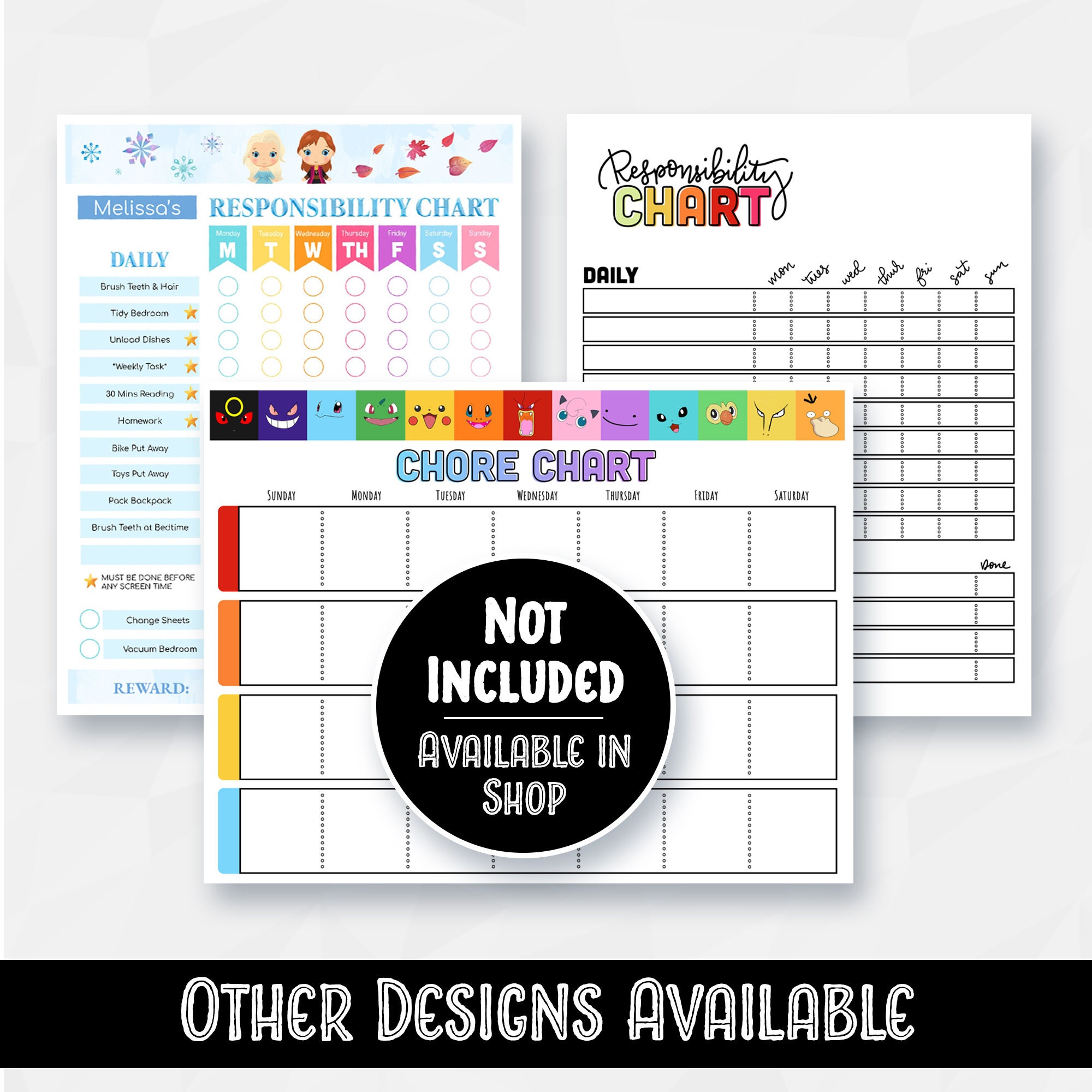 Family Cleaning Cards Editable, Printable, Chore Checklist for Kids ...