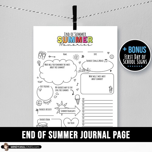 Editable First Day of School Interview Questions Keepsake - Etsy