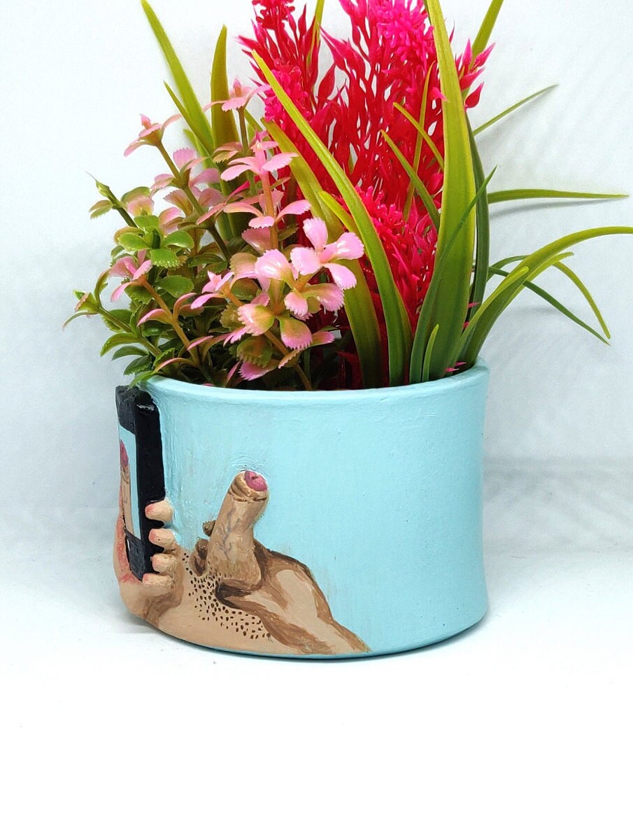 Custom Dick Pic Pot - Weird Gift, Cute Plant Pot, Quirky Small, Naughty ...