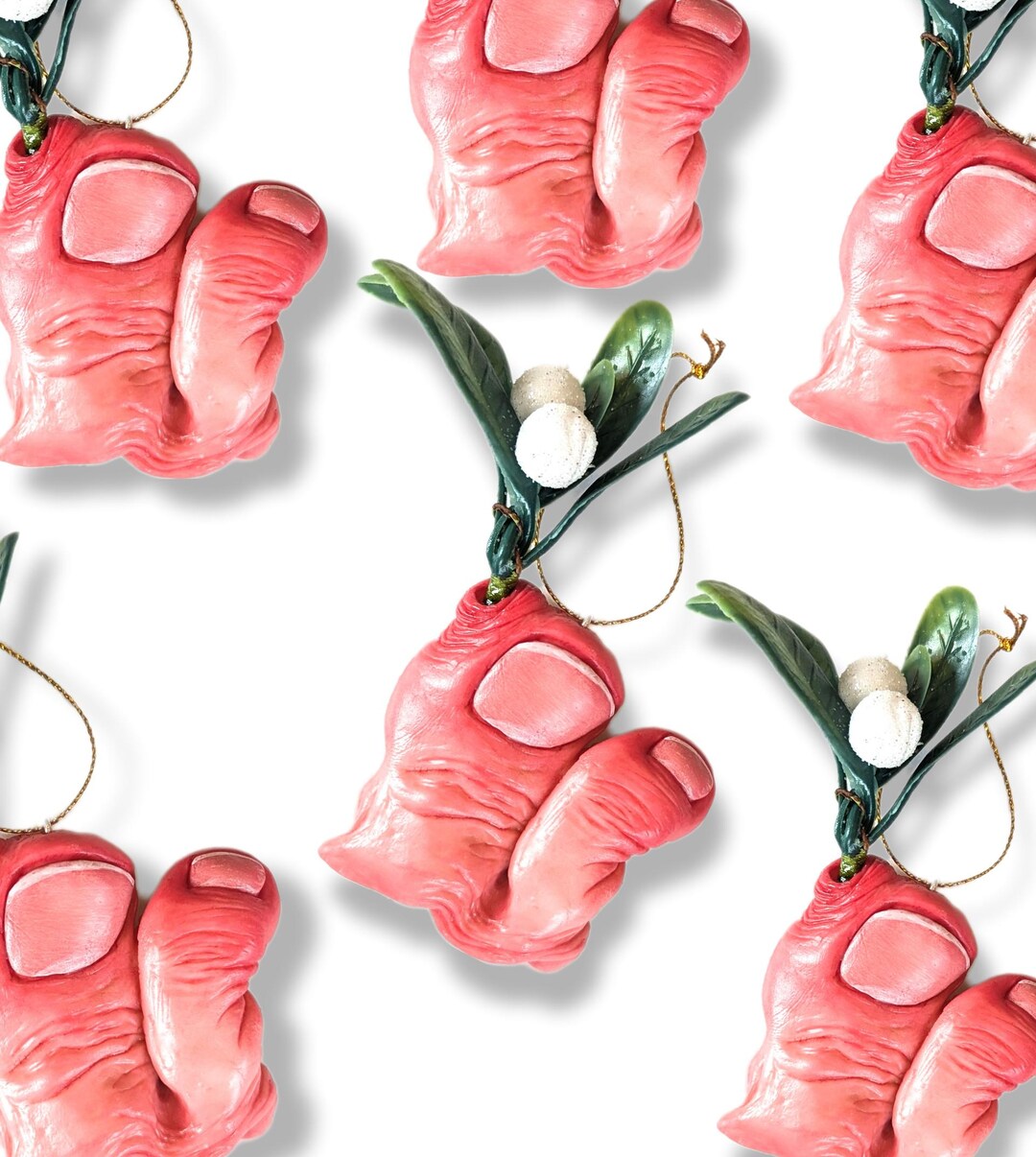 Mistletoe Toes Christmas Ornament: Quirky Weird Xmas Decoration - Etsy