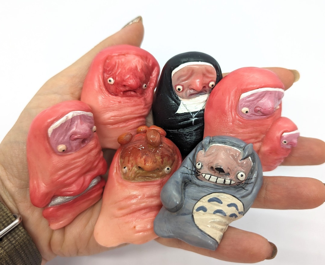Sad Toe Fridge Magnet: Weird Clay Art Sculpture, Unusual Gift - Etsy