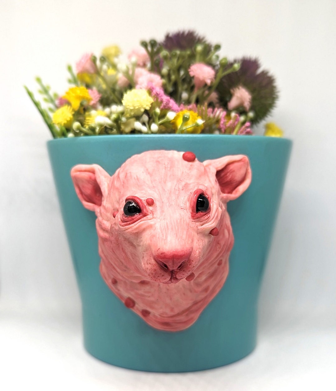 Naked Rat Pot Quirky Small Plant Pot, Weird Pottery, Weird Gift ...