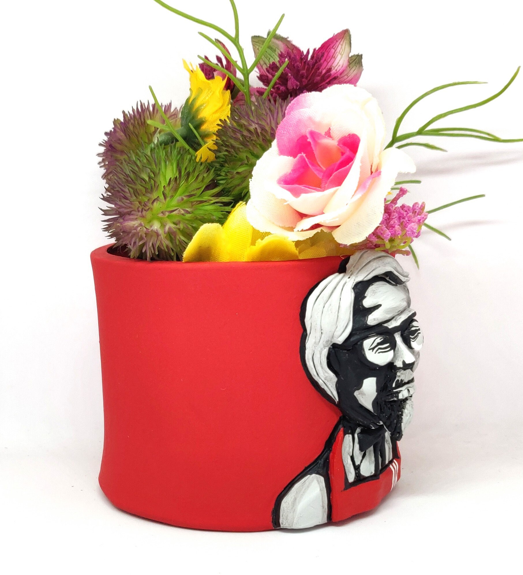 Colonel Pot Quirky Small Plant Pot Weird Pottery Weird - Etsy