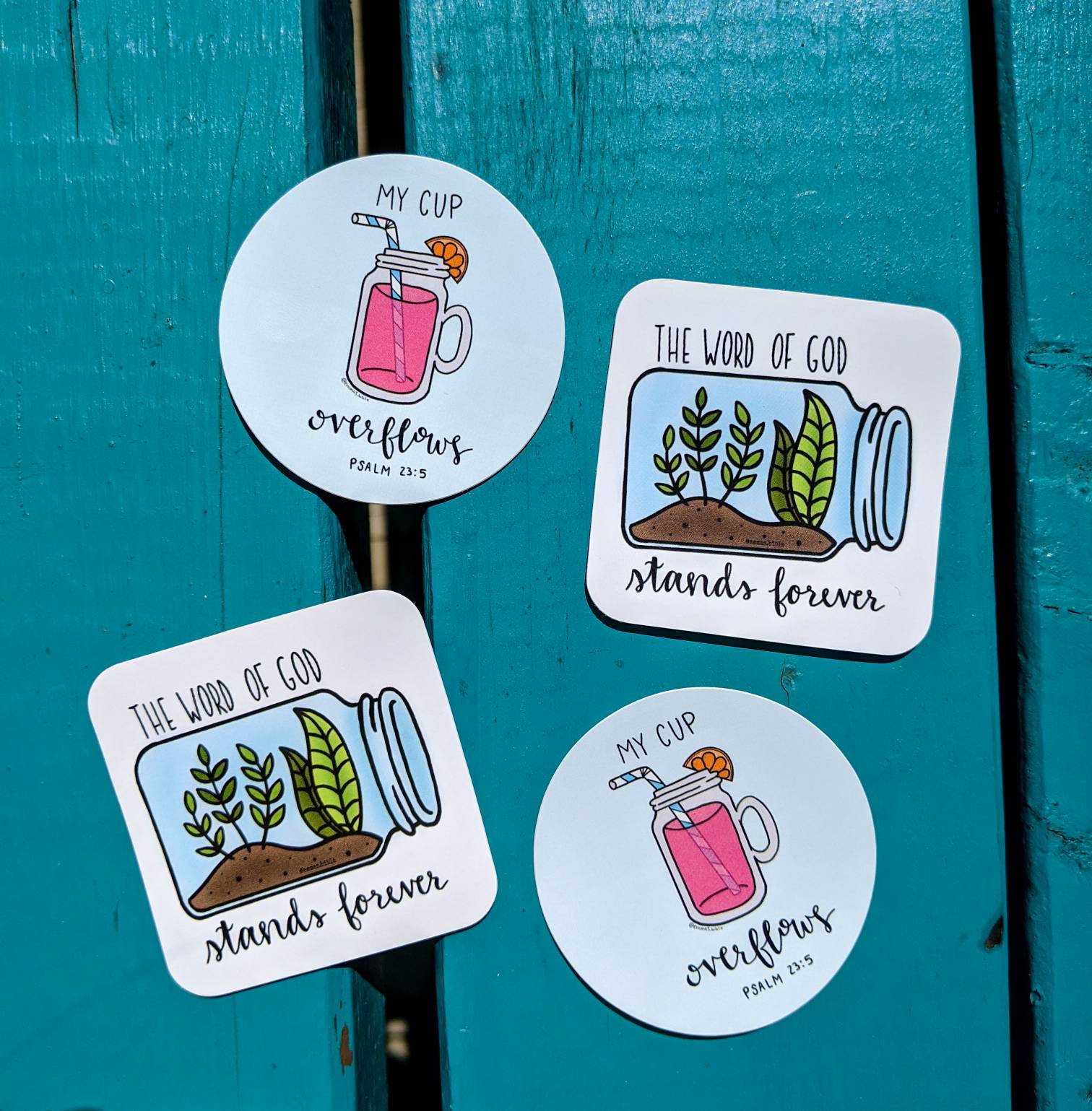 4 Pack of Vinyl Stickers - Etsy