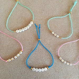 Custom Word Bracelet, Word Bracelet, Friendship Bracelet - Etsy