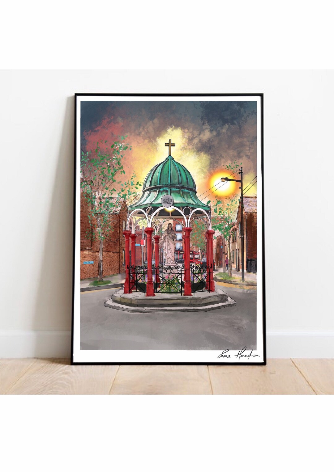 Gray Street Sacred Heart Statue Reginald Street Dublin Art Painting ...
