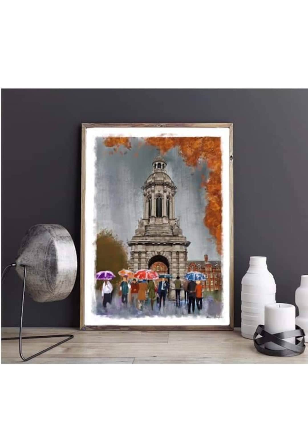 Trinity College Dublin Art Print – Campanile Bell Tower Illustration - Etsy