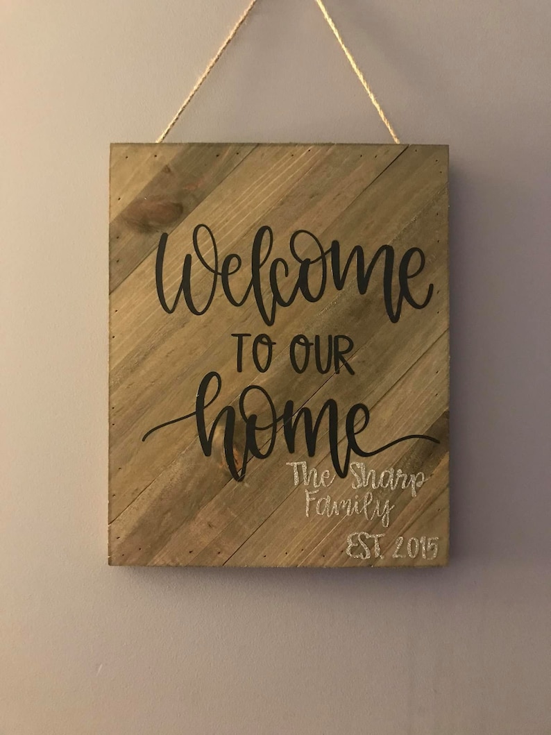 Welcome Home Sign - Etsy