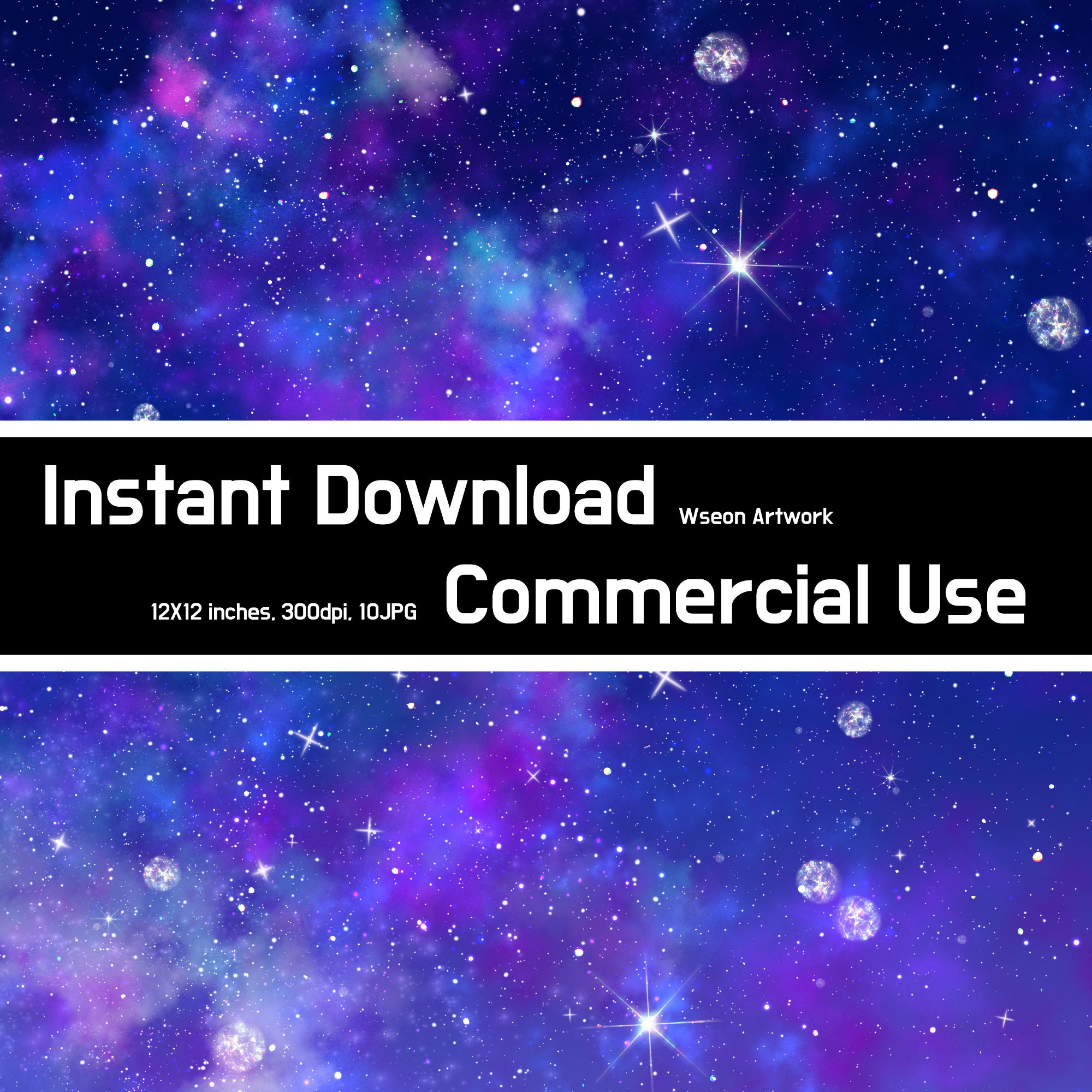 Galaxy Stars Digital Paper | Galaxy Textures Paper | Printable ...