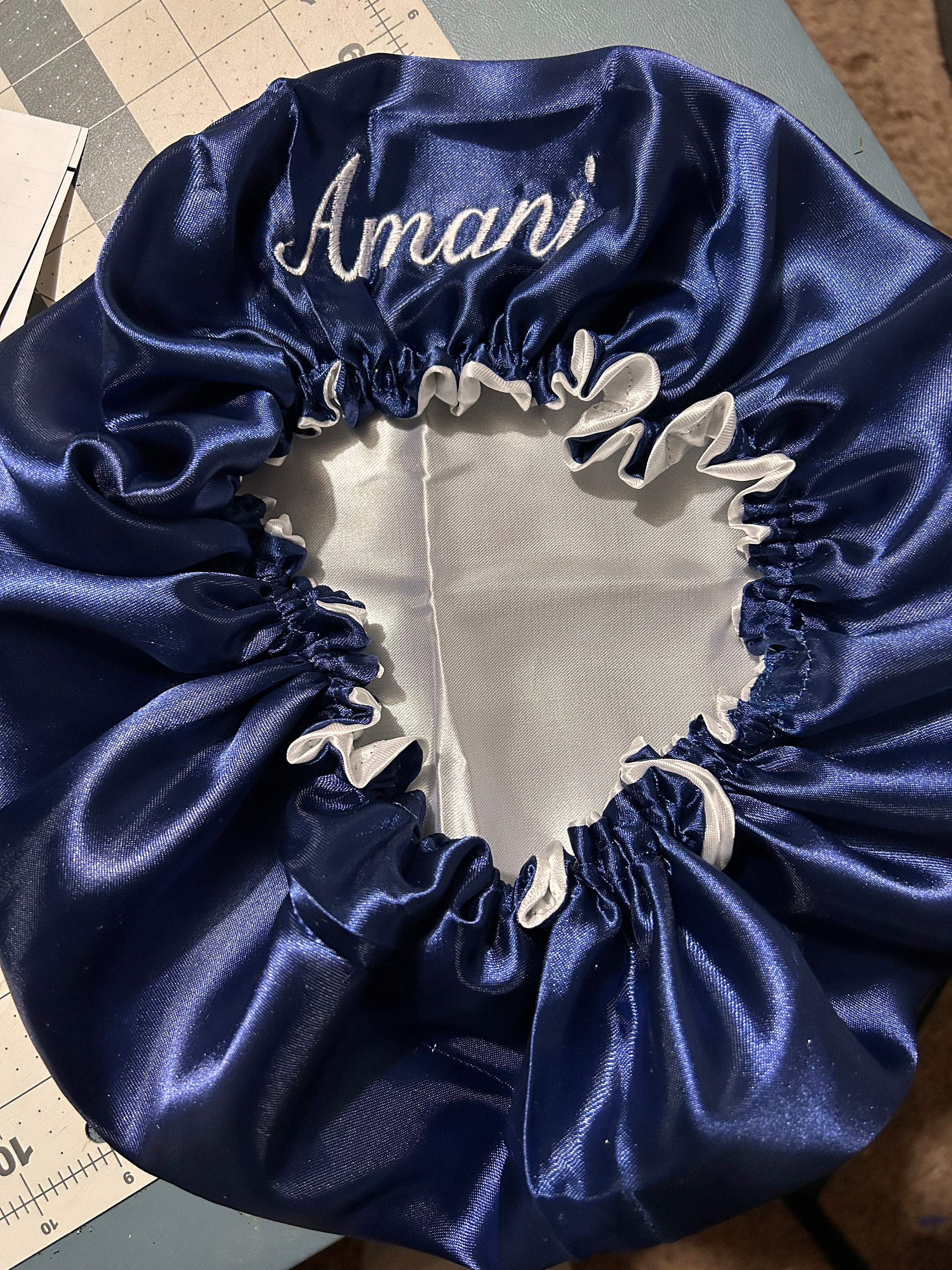 Custom Satin Bonnets With Name Only - Etsy