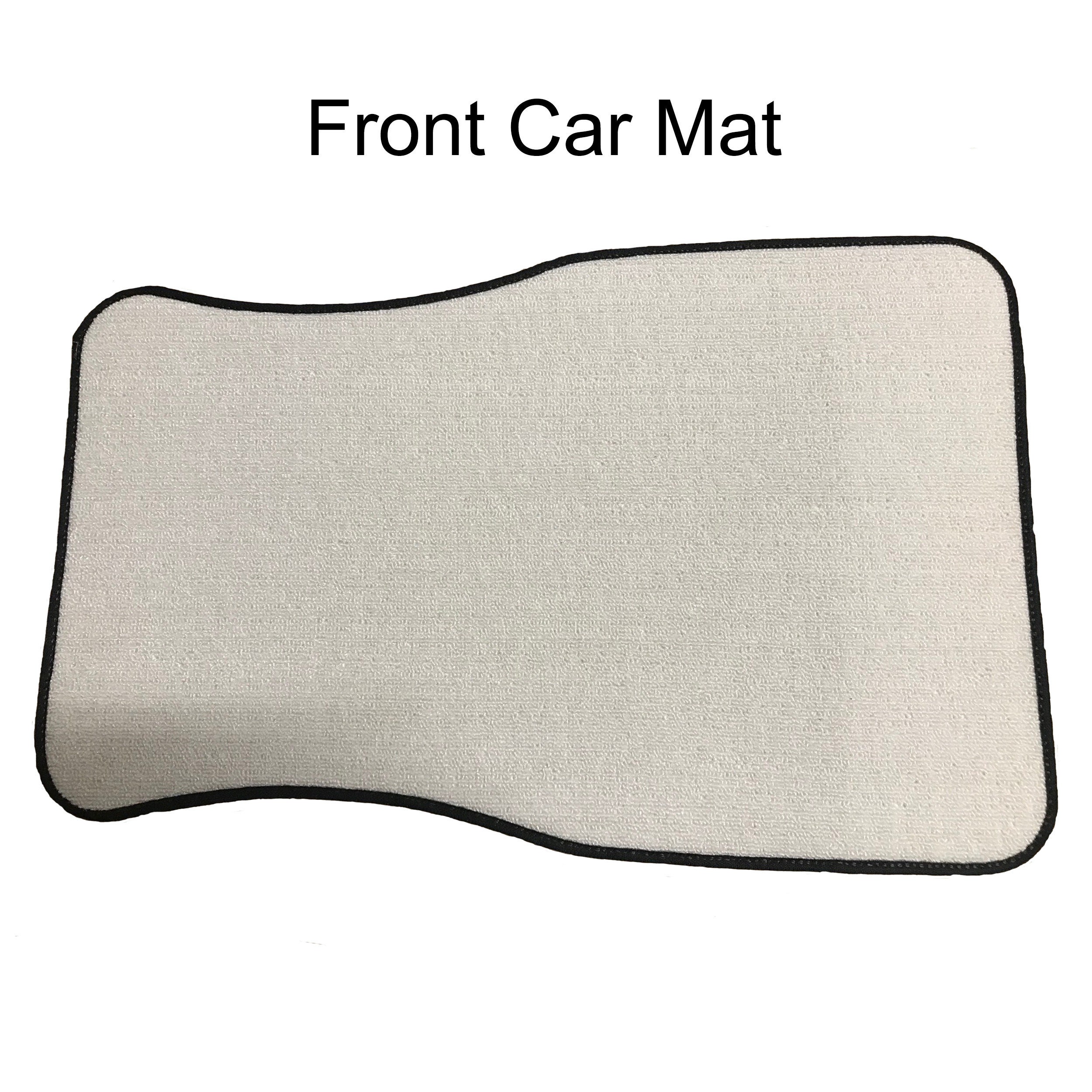 Black Car Mat Personalized With Initial Letter Background in Silver and ...