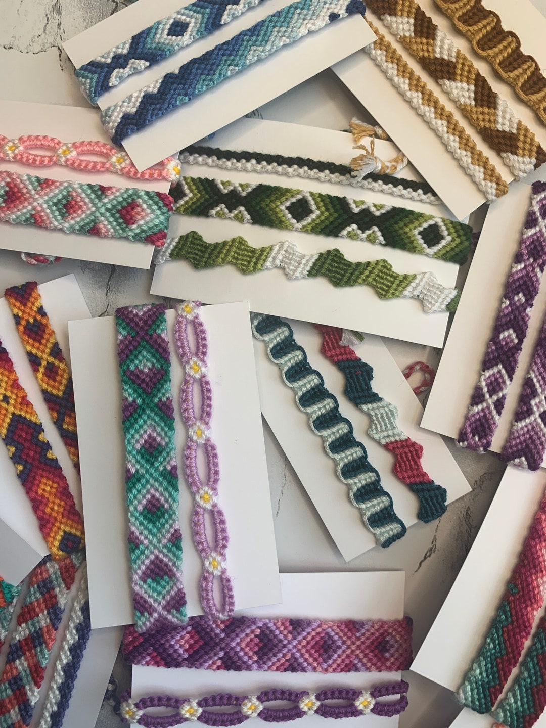 Handmade Friendship Bracelets Bracelet Sets Embroidery Woven Macrame ...