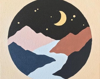 Moon River Painting - Etsy