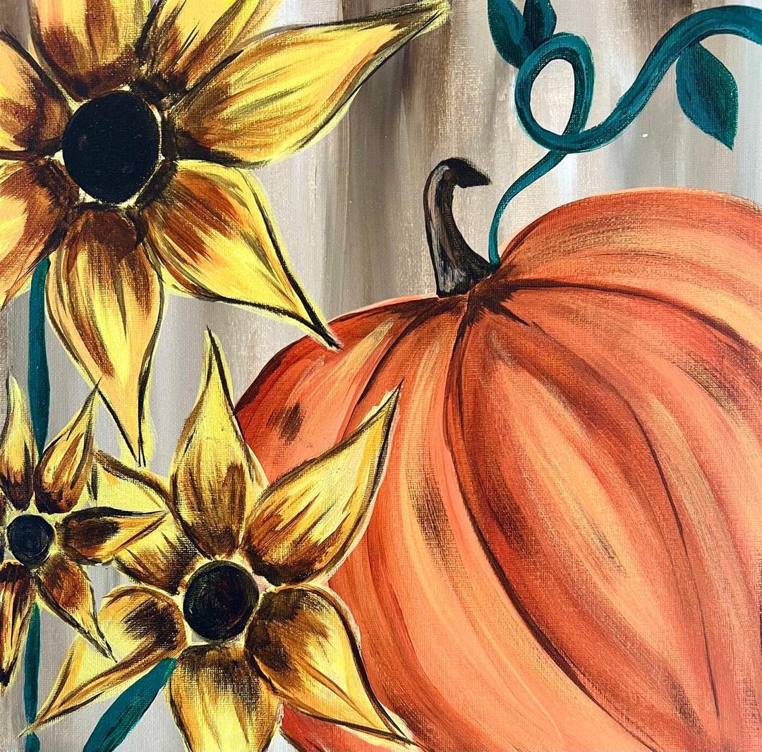 Fall Harvest Art Box, Paint Kit, Painting DIY, Step by Step Painting ...