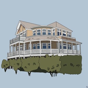 Personalized House Portrait / Custom House Illustration / Architecture ...
