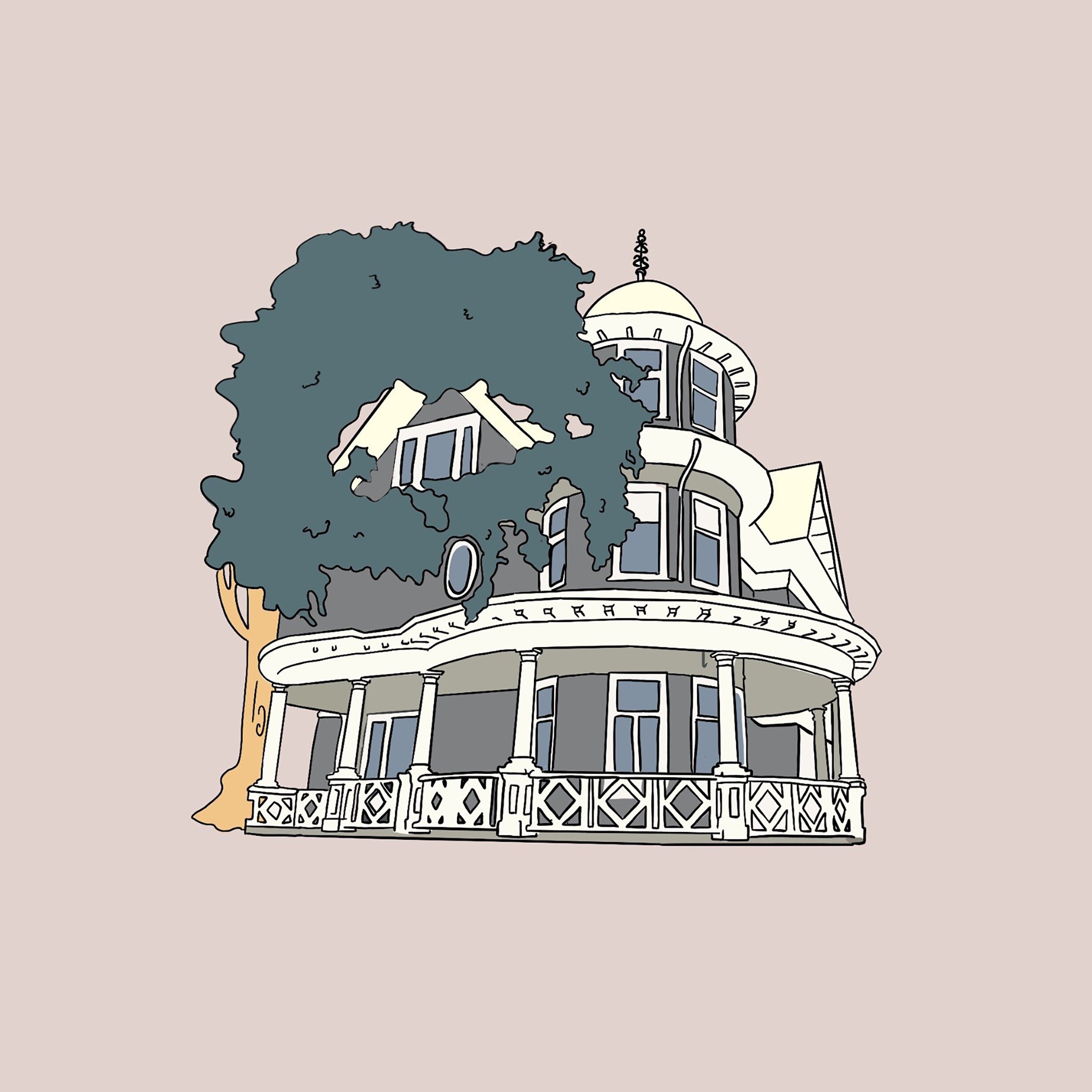Personalized House Portrait / Custom House Illustration / Architecture ...