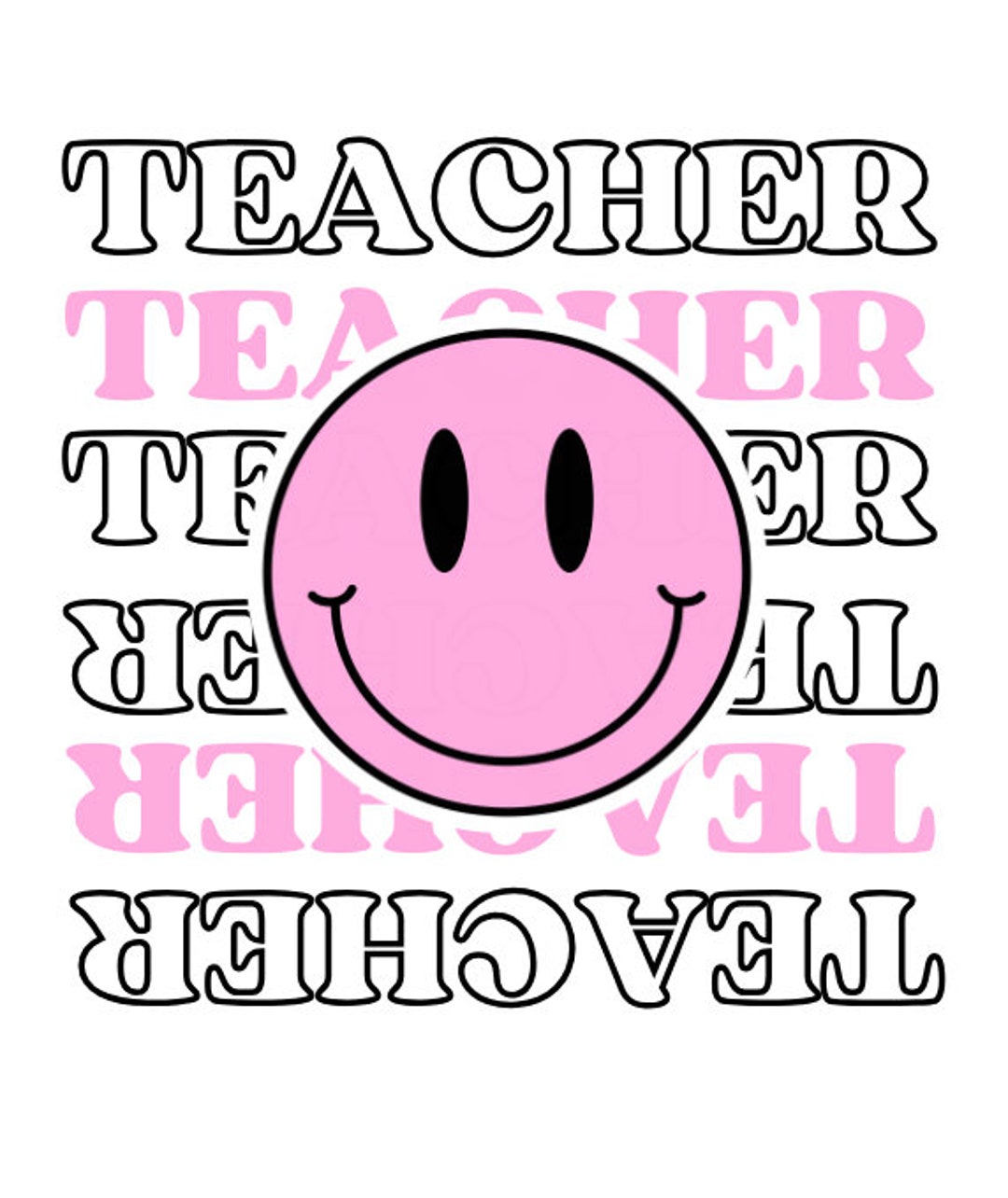 TEACHER TEACHER Smiley SVG - Etsy