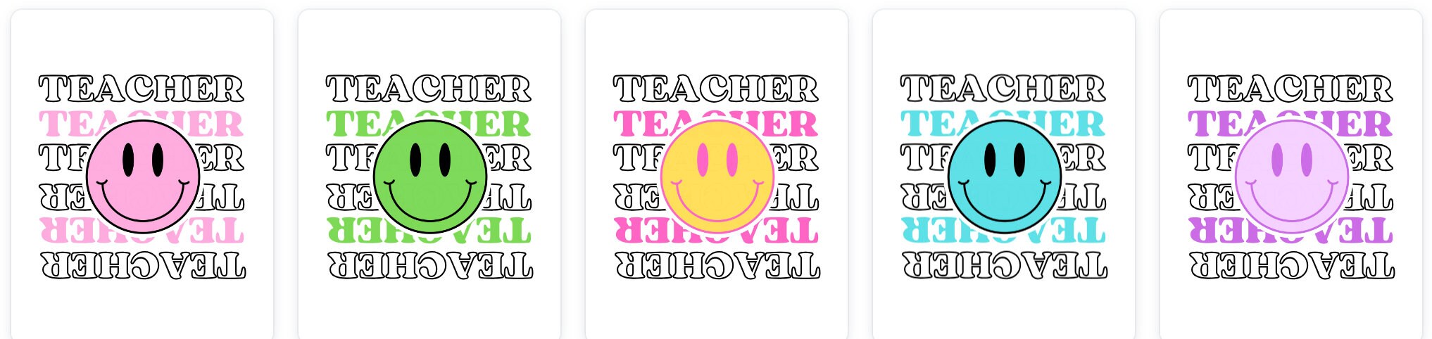 TEACHER TEACHER Smiley SVG - Etsy