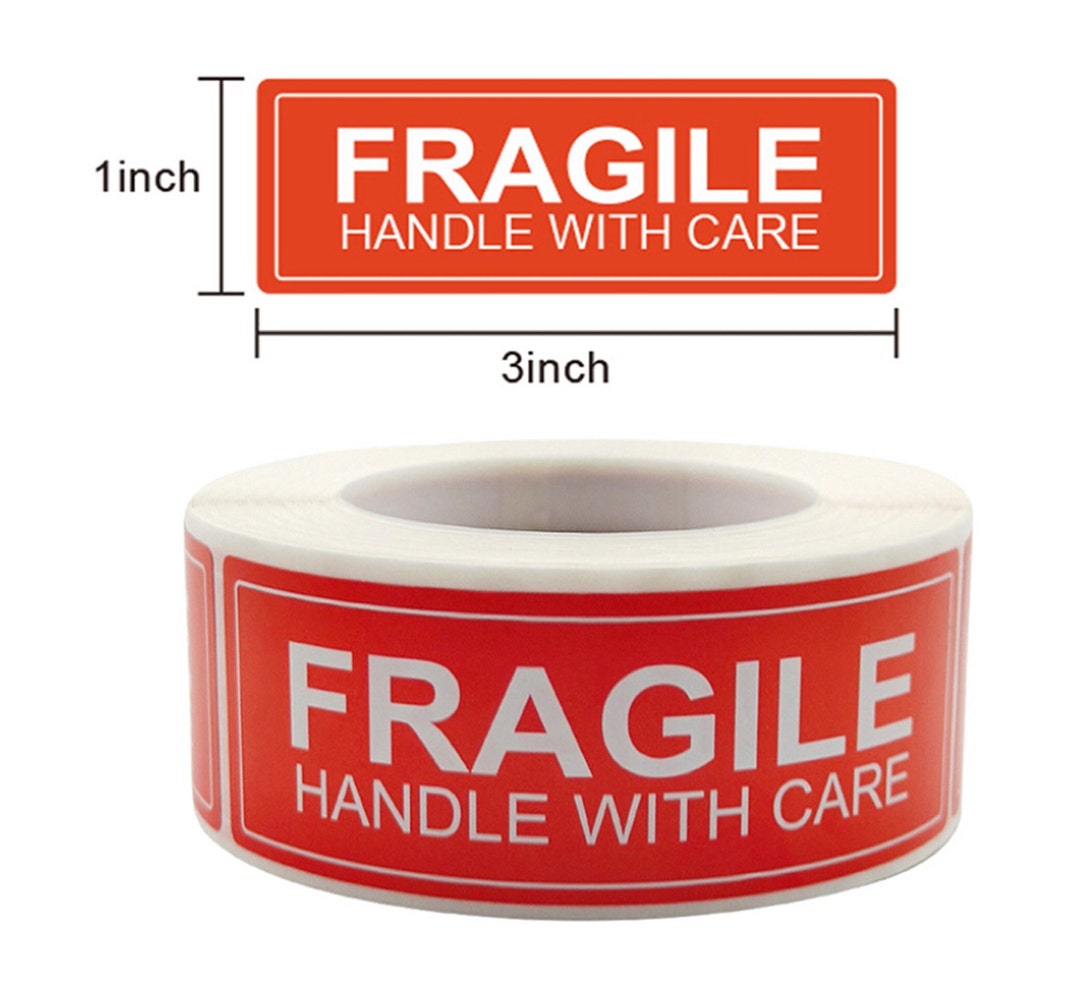 10-100 Fragile Stickers Handle With Care Warning Packing Shipping Label ...