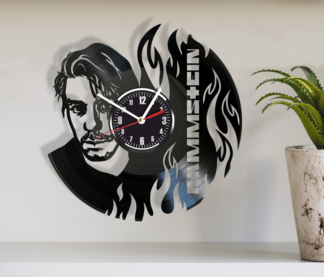 Rock Band Wall Clock Made Out of Real Vintage Vinyl Record - Etsy