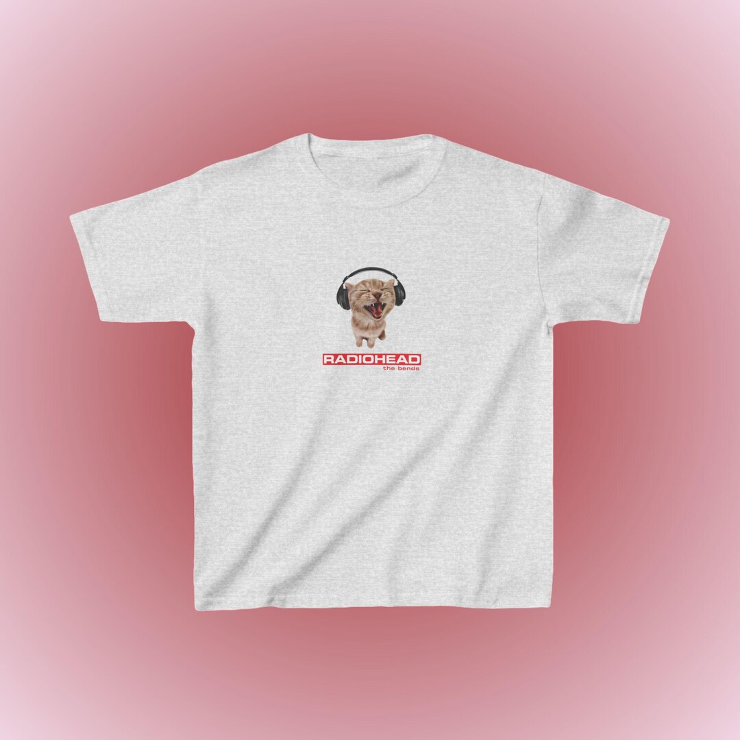 Radiohead Cat Shirt Y2k Baby Tee Trendy Baby Tee Gifts for Her ...