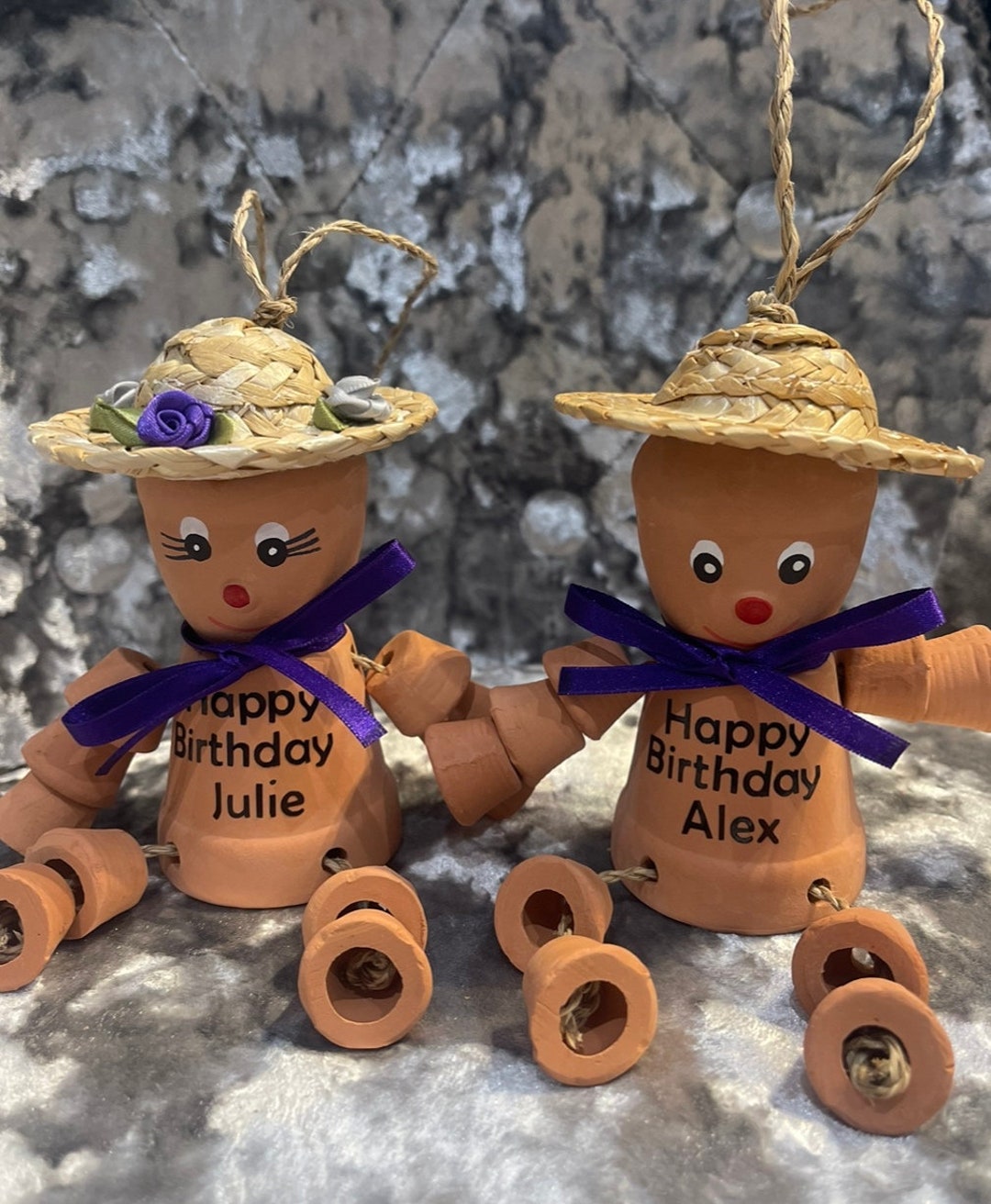 Personalised Plant Pot Flower Pot Man or Lady Terracotta Garden ...