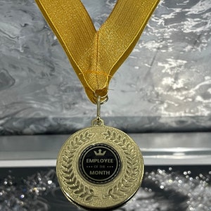 Employee of the Month Medal Award Achievement Motivation Incentive ...