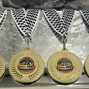 Go Kart Karting Party Medals Awards Racing Competition Party Favours ...