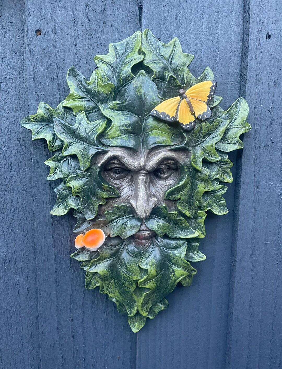 Green Man Tree Man 29cm Decorative Garden Plaque Wall Hanging Garden ...