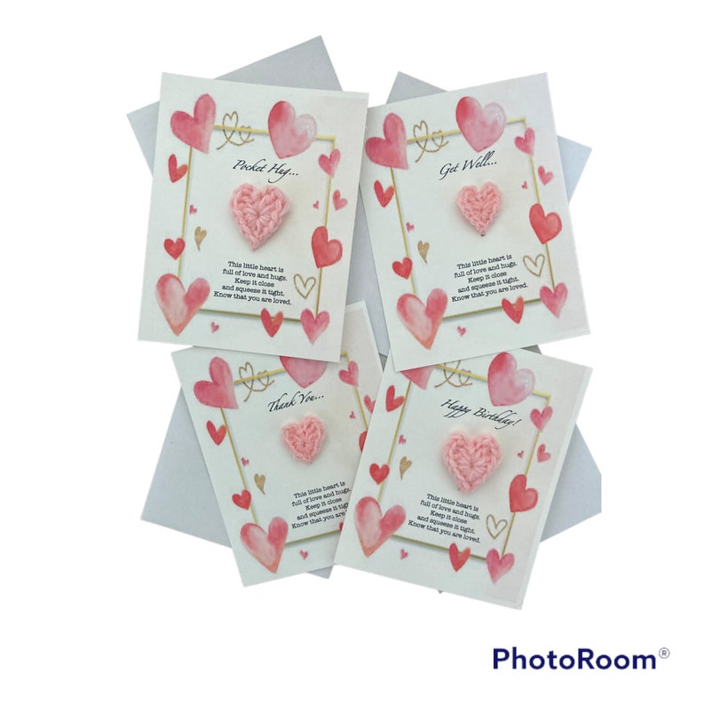 Pink Pocket Hugs (set of 4 Cards & Envelopes) - Etsy