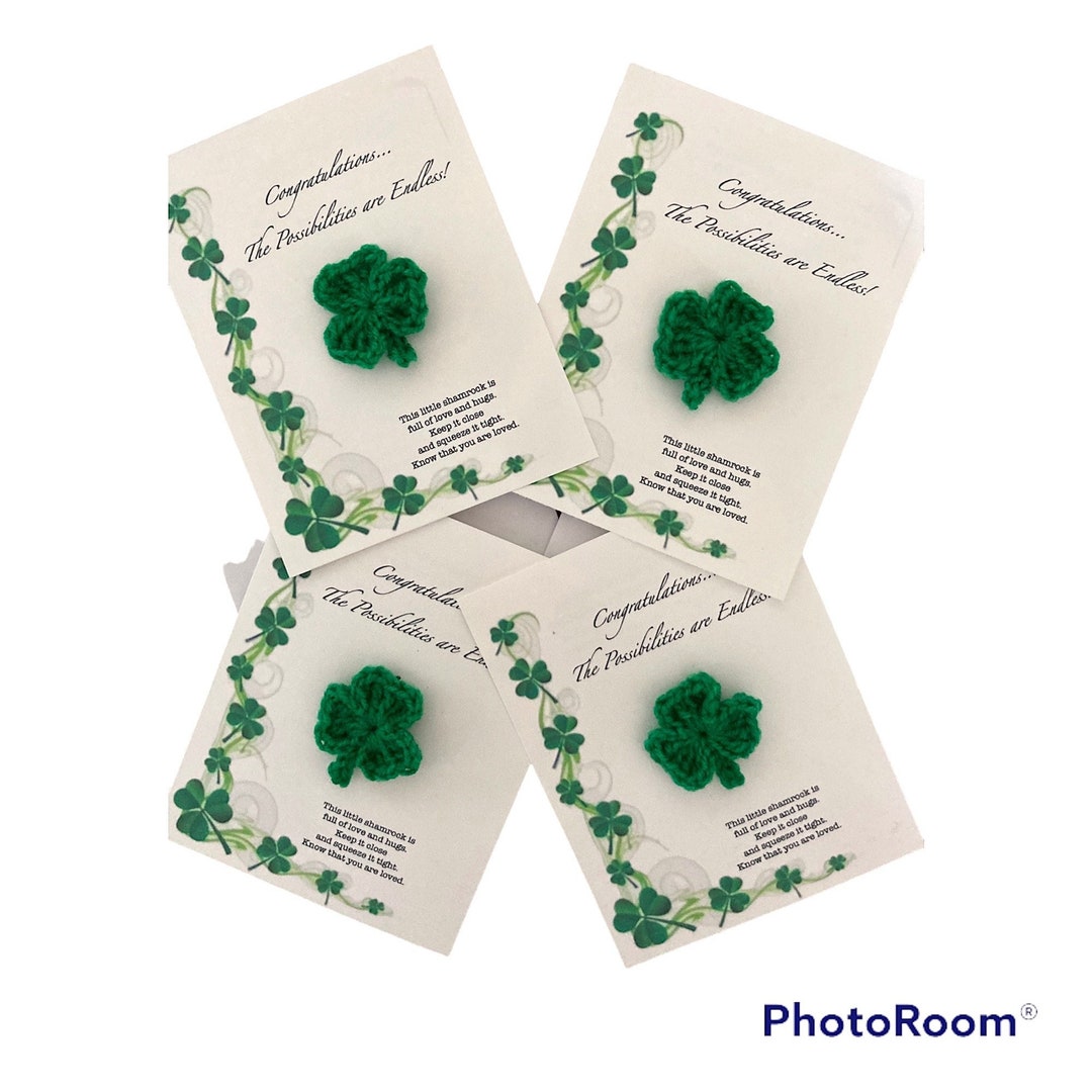 Shamrock Congratulations Cards (set of 4 Cards & Envelopes) - Etsy