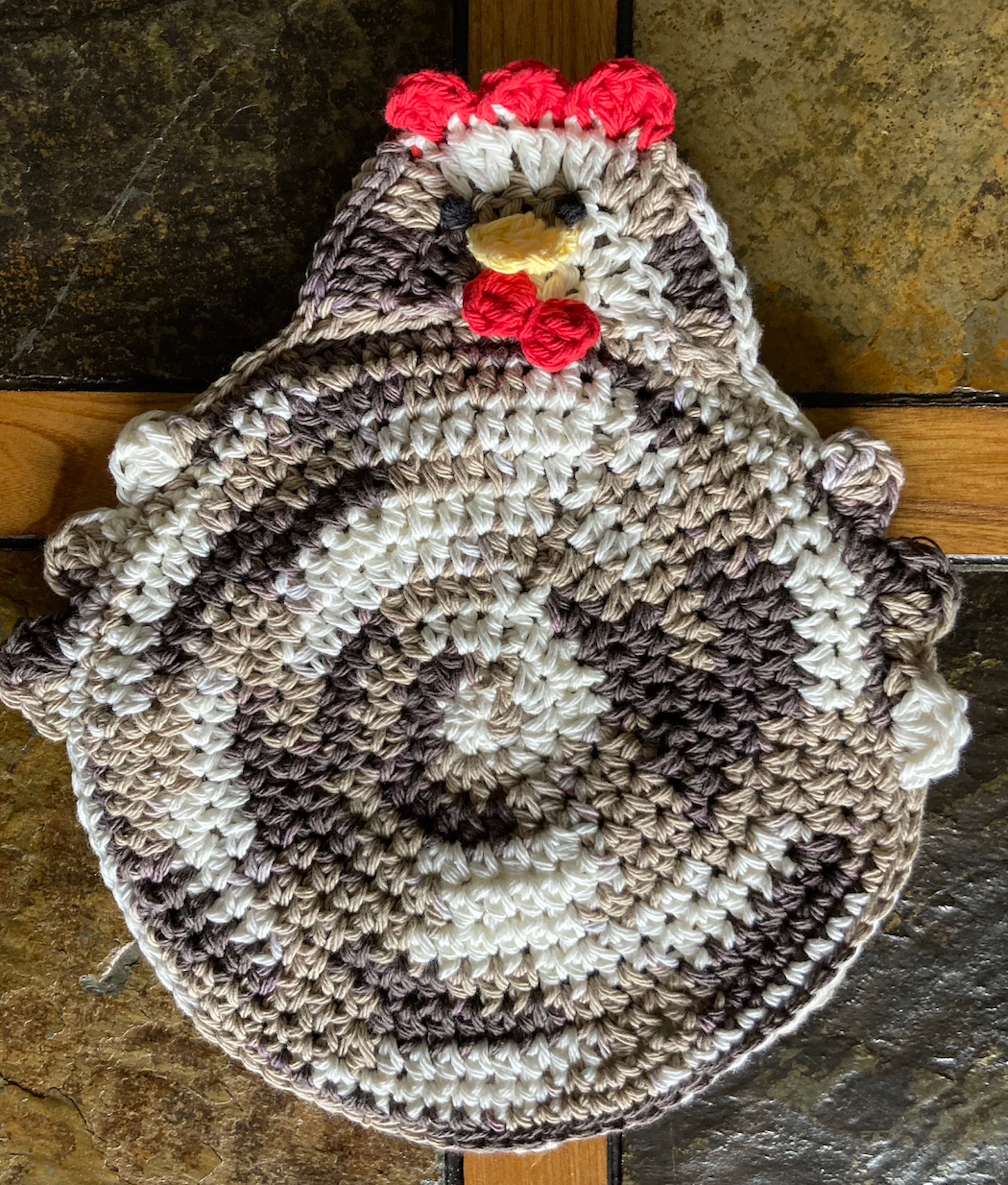 Double Thick Crochet Chicken Hot Pad Trivet - Etsy