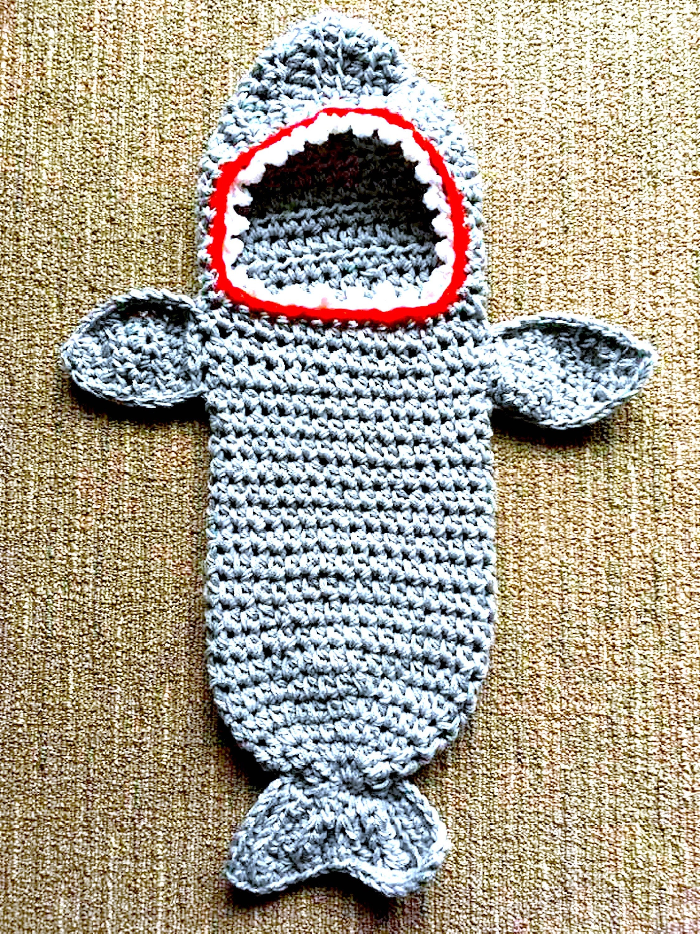 Baby Shark Cocoon Snuggle Sack Set - Etsy