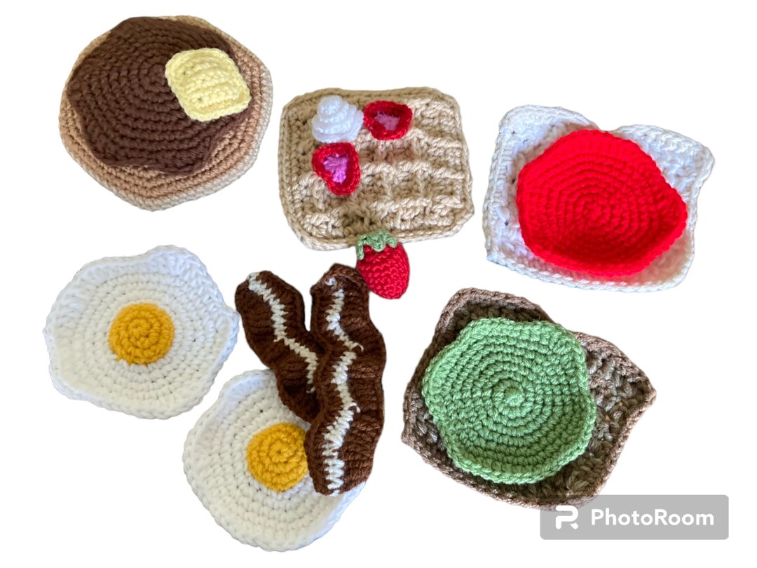 Bacon, Eggs, & Toast Play Food | Toast and Jam Play Food | Play Kitchen ...