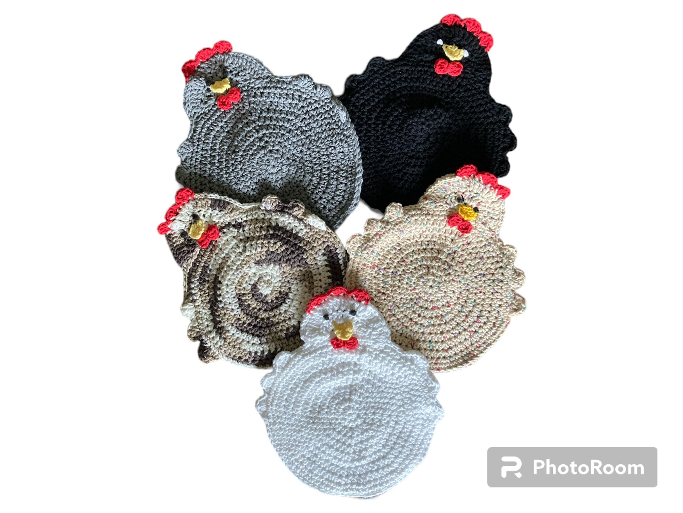 Double Thick Crochet Chicken Hot Pad Trivet - Etsy